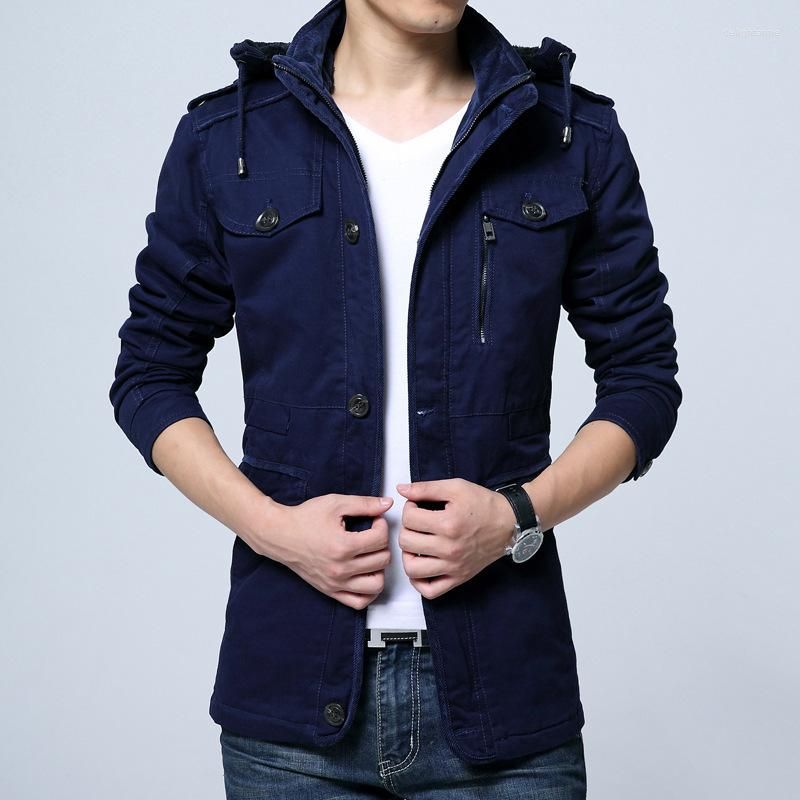 Mens Down Mens Parka Clothes Winter 2023 Hooded Fleece Lining Warm ...