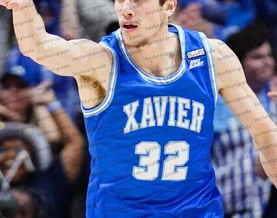 Custom NCAA Xavier Musketeers Basketball Jersey 0 Souley Boum 2 Jerome ...