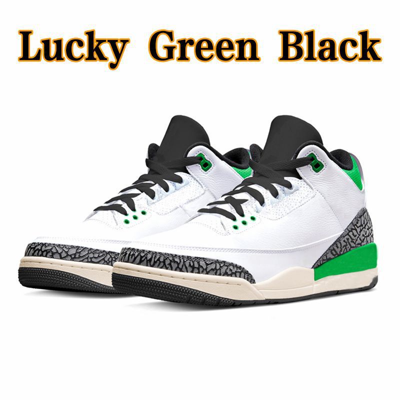 Jumpman 3 Basketball Shoes Men 3s Sneakers Fire Red Wizards Lucky Green ...