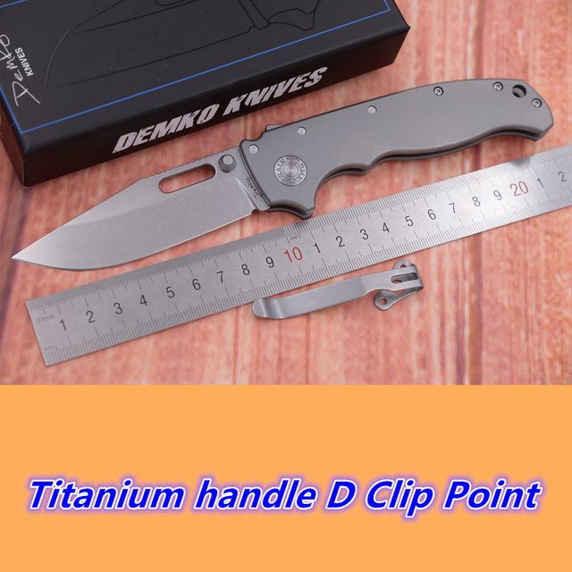 Andrew Demko 2022 Ad20.5 Shark Knife Ceramic Bearing Titanium Handle D2 ...