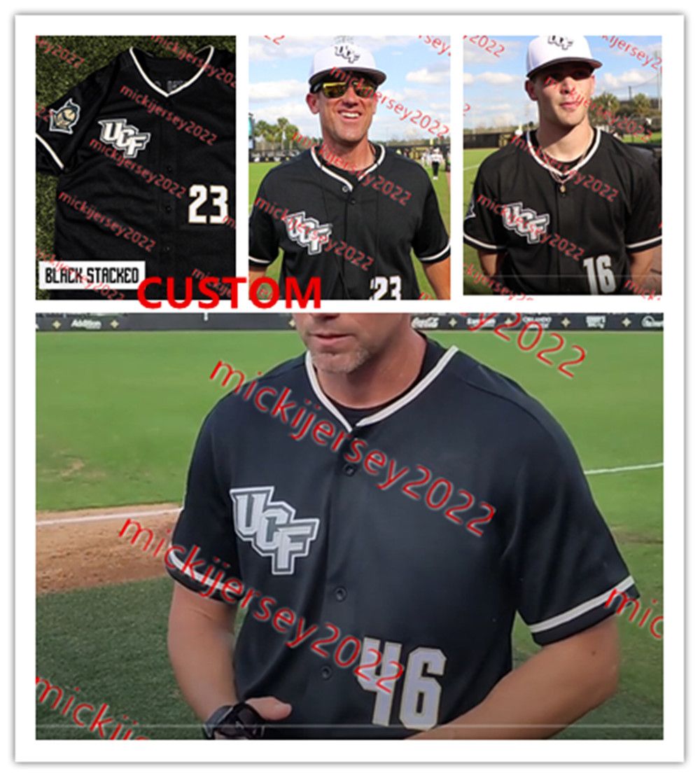 Custom Stitched UCF Knights 2023 Baseball Jersey 7 Ben Rushing 12 John ...