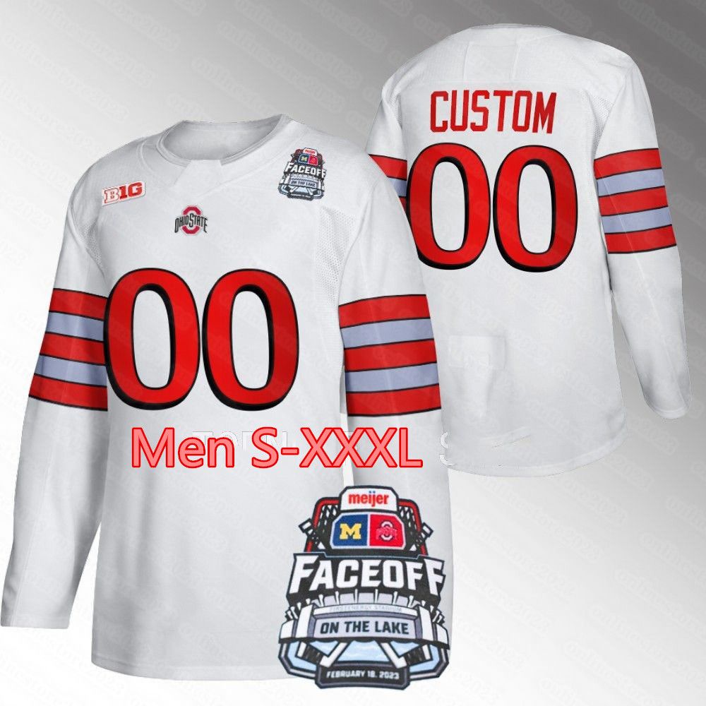 Thr 2023 Ohio State Buckeyes Futbol Ilham Kaynağı Hokey Jersey Gustaf ...