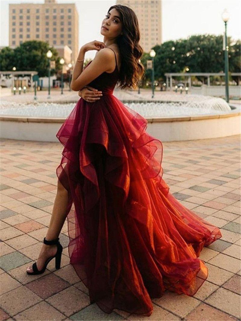 Asymmetrical Prom Dresses With Straps