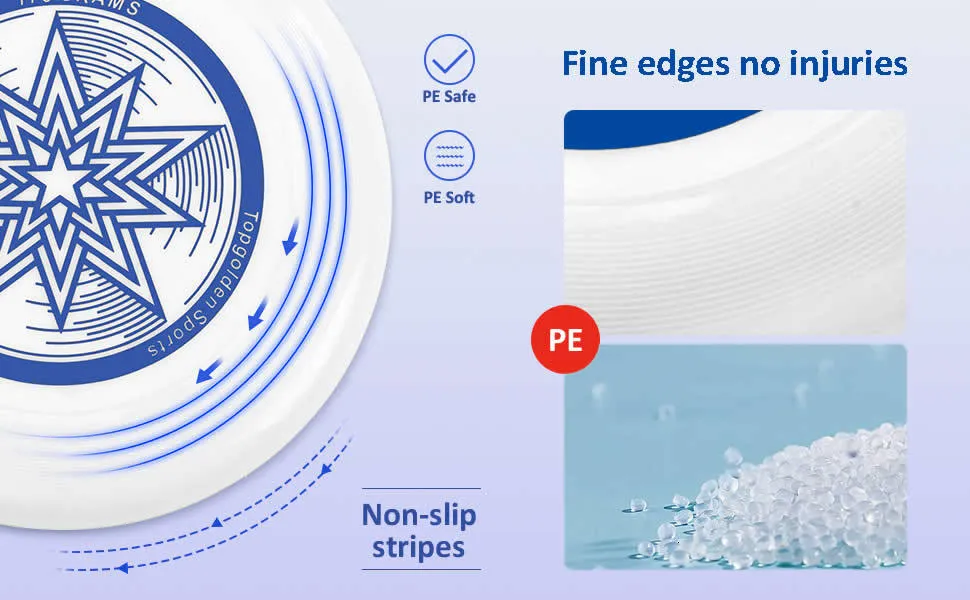 Activités De Jeux De Plein Air Ultimate Flying Disc 175g 27cm PE Disque De Sport Pour Les ...