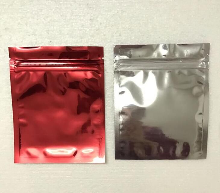 Clear Mylar Bags Sample Packets Metal Aluminum Candy Packaging Zipper ...