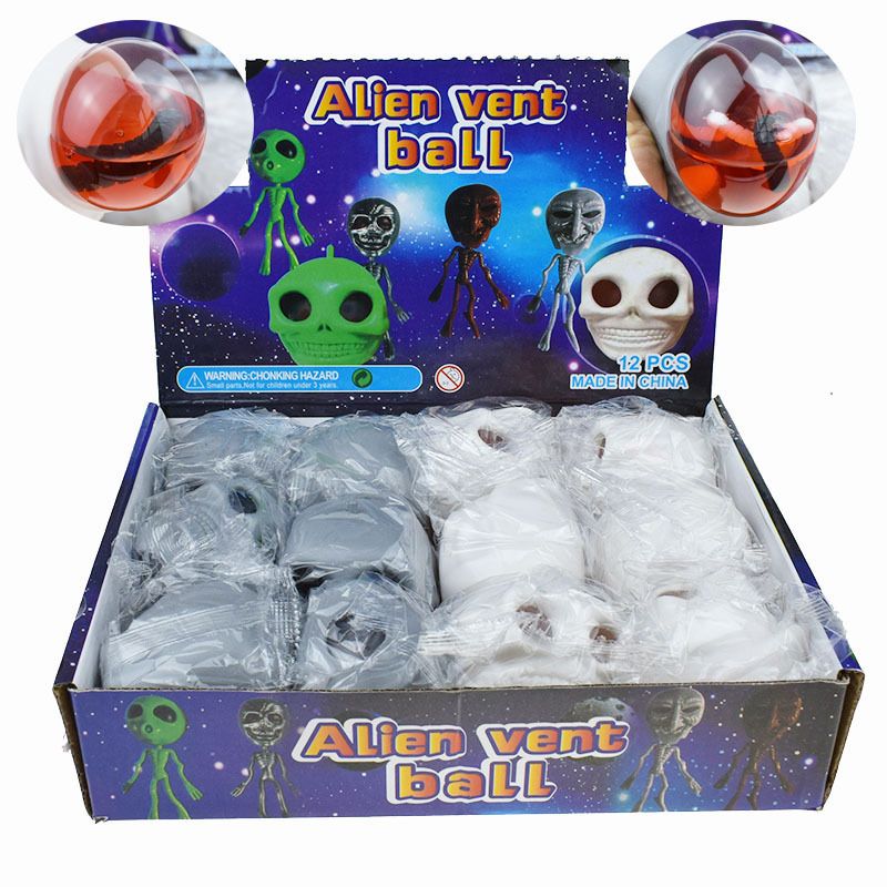 Gothic Pinch Sensory Skull Head Fidget Toys Squeeze Relieve Stress ...