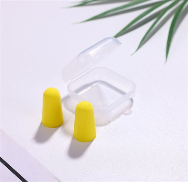 Bullet Shape Foam Sponge Earplug Ear Plug Keeper Protector Travel Sleep ...