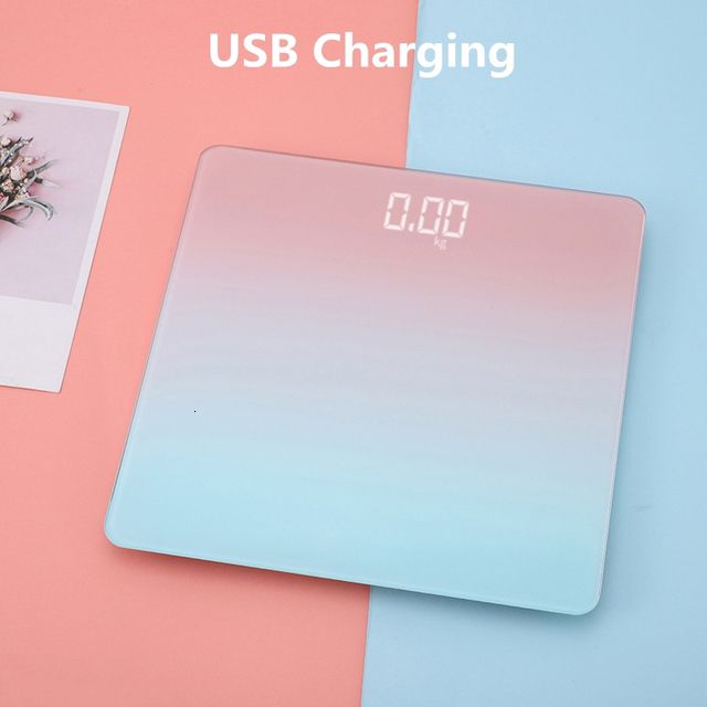Body Weight Scales Digital Scale Gradients Color Bathroom Floor Glass ...