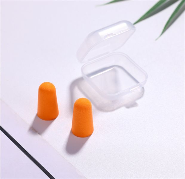 Bullet Shape Foam Sponge Earplug Ear Plug Keeper Protector Travel Sleep ...