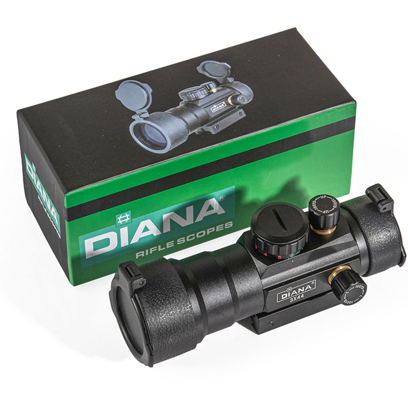 DIANA 3X44 Red Green Dot Sight Scope Tactical Optics Riflescope Fit 11 ...