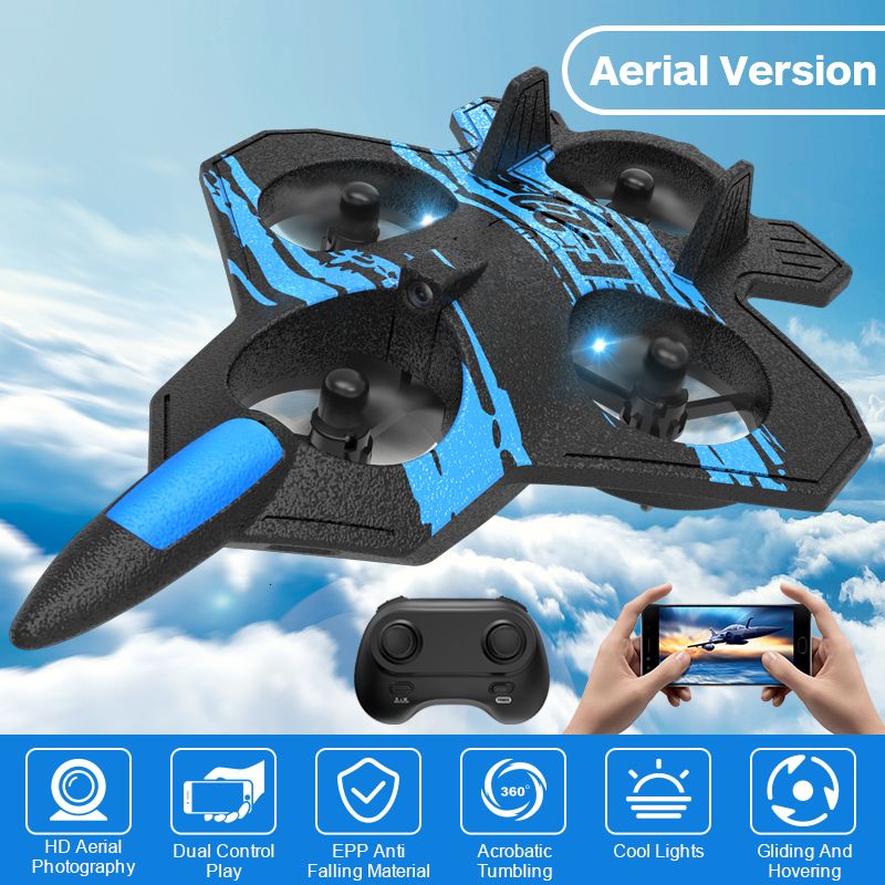 طائرة ElectricRC F22 Foam RC Plane مع كاميرا 4K 360 ° Stunt Remote ...