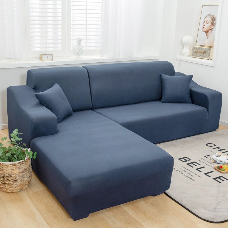 Chair Covers Solid Corner L Shape Sofa Covers Couch Slipcovers Elastica Material Sofa Skin ...