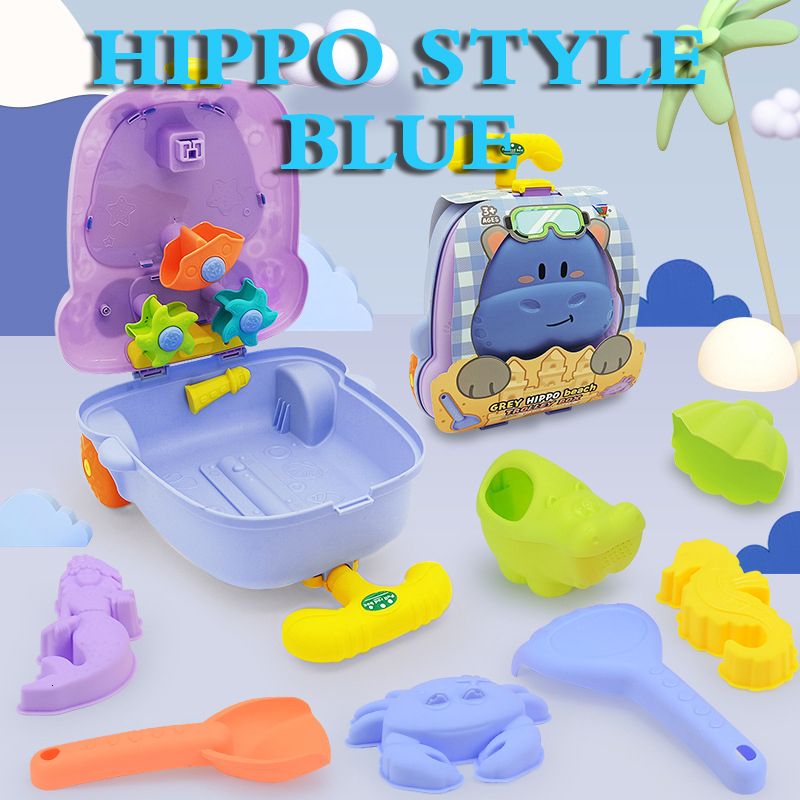 Sand Play Water Fun Trolley Box Beach Sandplay And Digging Tools ...