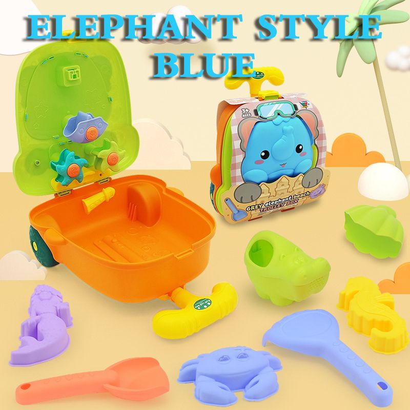 Sand Play Water Fun Trolley Box Beach Sandplay And Digging Tools ...