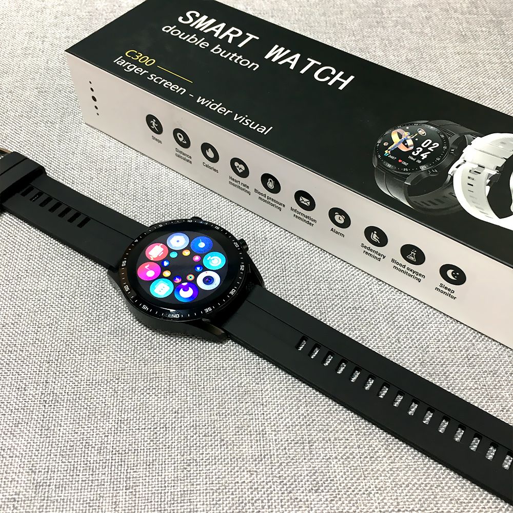 FitPro C300 Smart Watch 1.28 Round Full Touch Screen Smartwatch ...