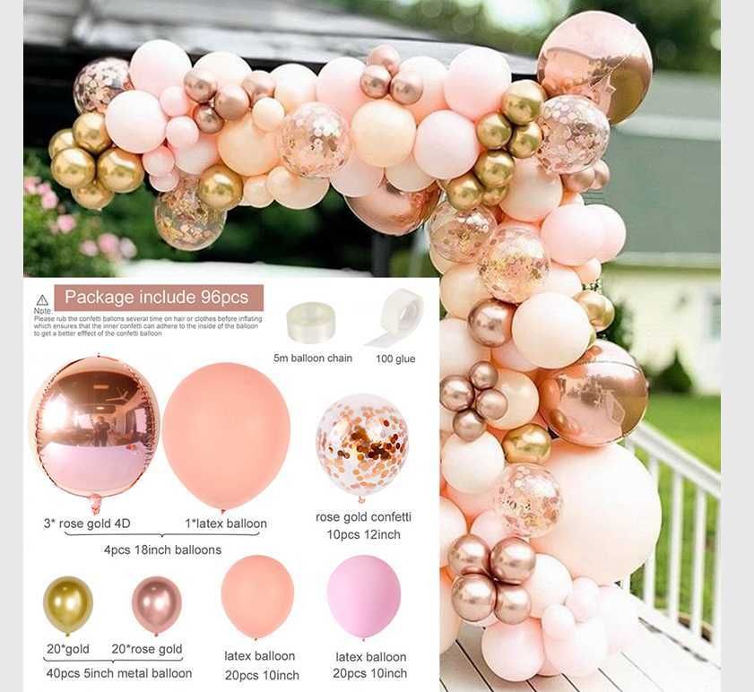 Hangers Racks Rose Gold Balloon Garland Arch Kit Wedding Birthday Party ...