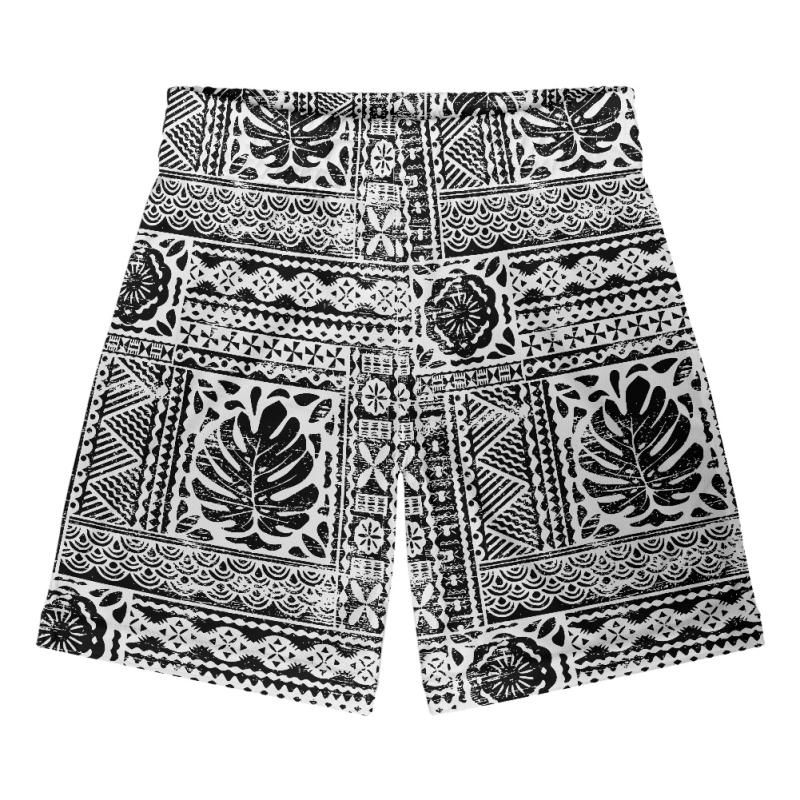 Mens Shorts Polynesian Tribal Samoan Totem Tattoo Samoa Prints ...