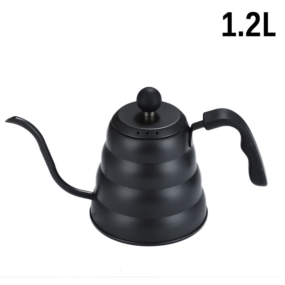 Coffeware Sets 1L1.2L Black Drip Kettle Thermometer Pour Over Coffee ...
