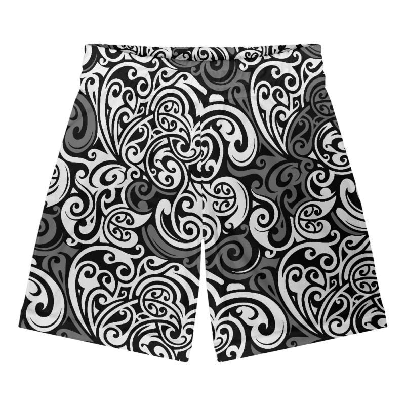 Mens Shorts Polynesian Tribal Samoan Totem Tattoo Samoa Prints ...