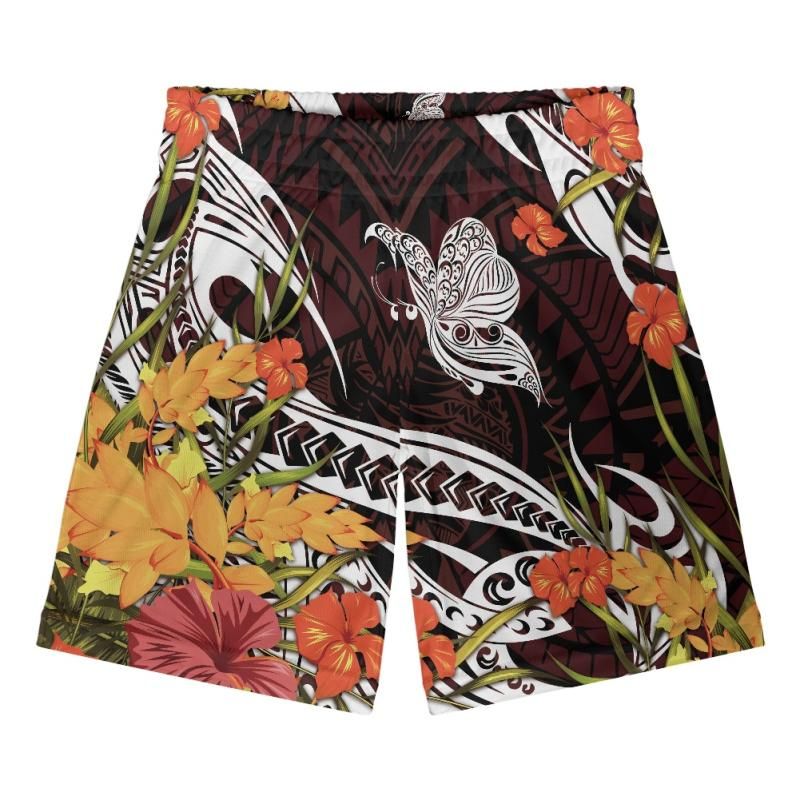 Mens Shorts Polynesian Tribal Samoan Totem Tattoo Samoa Prints ...