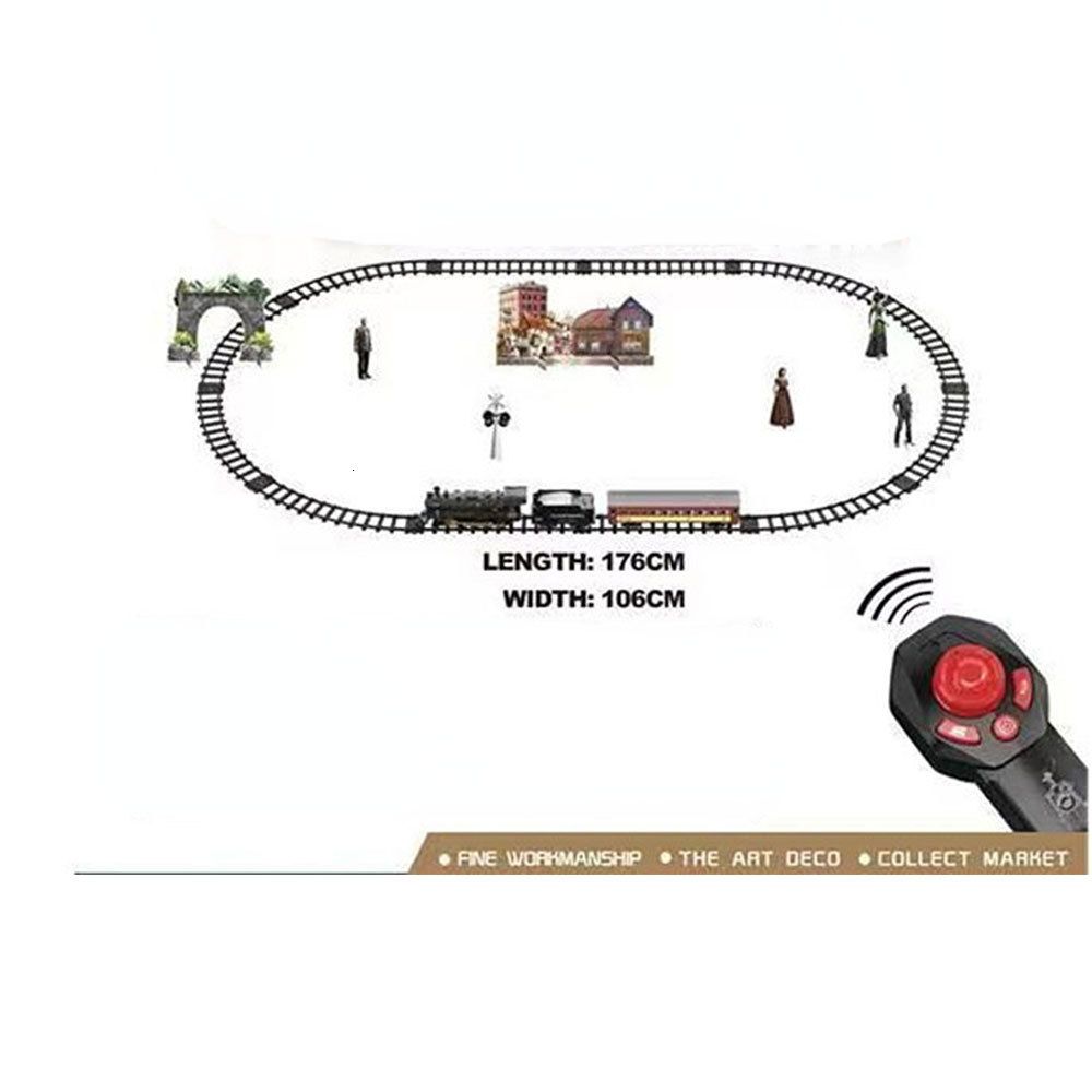 Eléctrico / RC Pista Tren De Simulación Control Remoto Retro Vapor ...