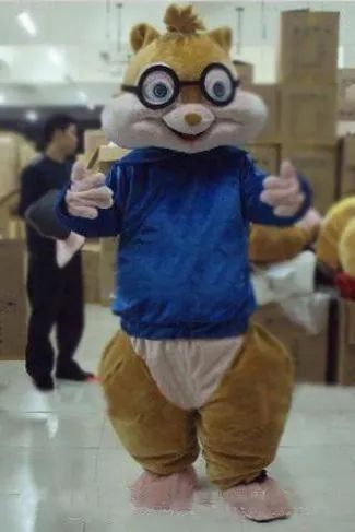 Promotional Alvin And The Chipmunks Mascot Costume Handmade Suits Party ...