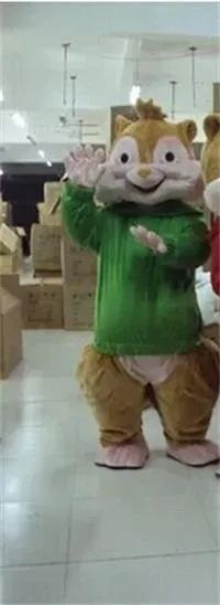 Promotional Alvin And The Chipmunks Mascot Costume Handmade Suits Party ...