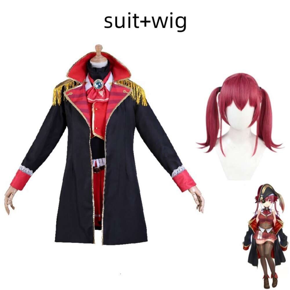 Cosplay Youtuber Vtuber Hololive Houshou Marine Cosplay Costume Wig ...