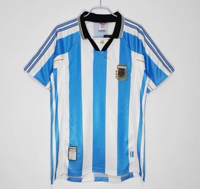 Retro 1986 1998 Argentina Soccer Jersey Maradona CANIGGIA 1996 ...