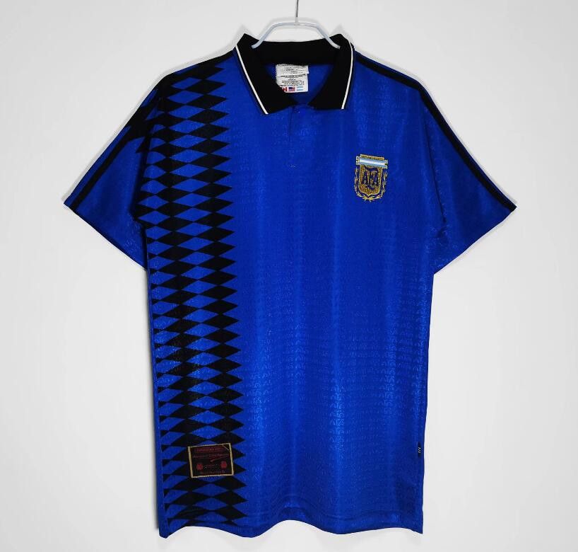 Retro 1986 1998 Argentina Soccer Jersey Maradona CANIGGIA 1996 ...