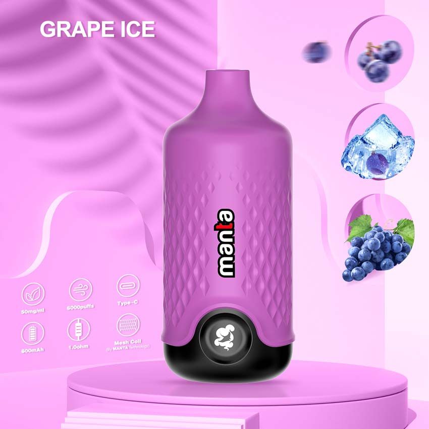 Manta ULTRA 6000 Puff 6k Disposable Vape Pen E Cigarette 600mah ...