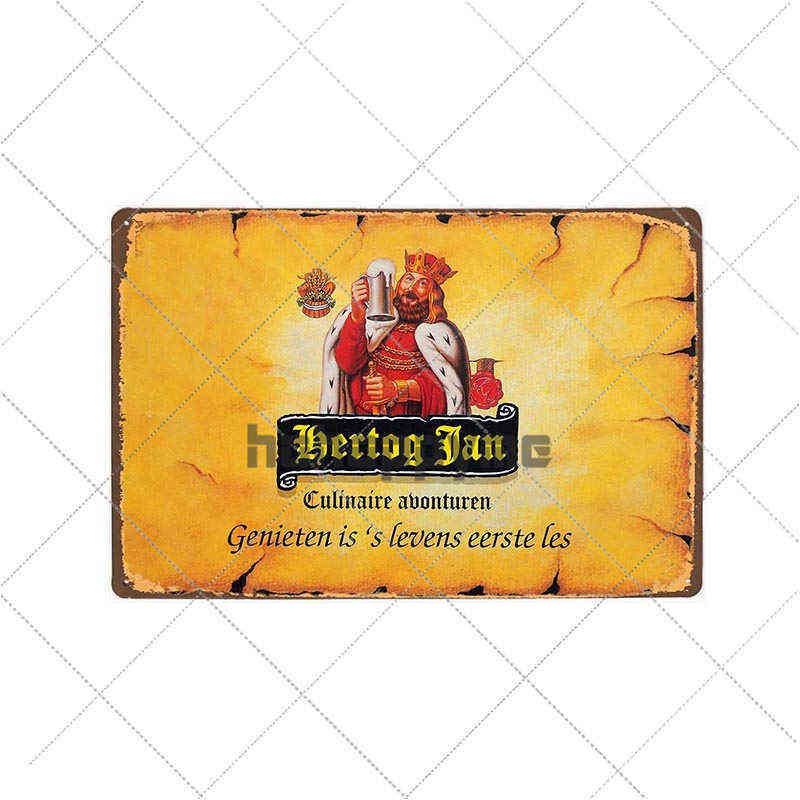 Hertog Jan Beer Vintage Tin Sign Pub Bar Wall Decor 20x30cm From ...