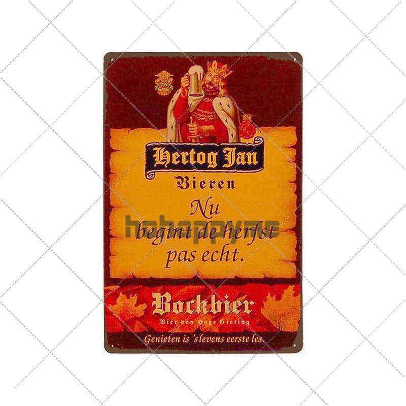 Hertog Jan Beer Vintage Tin Sign Pub Bar Wall Decor 20x30cm From ...