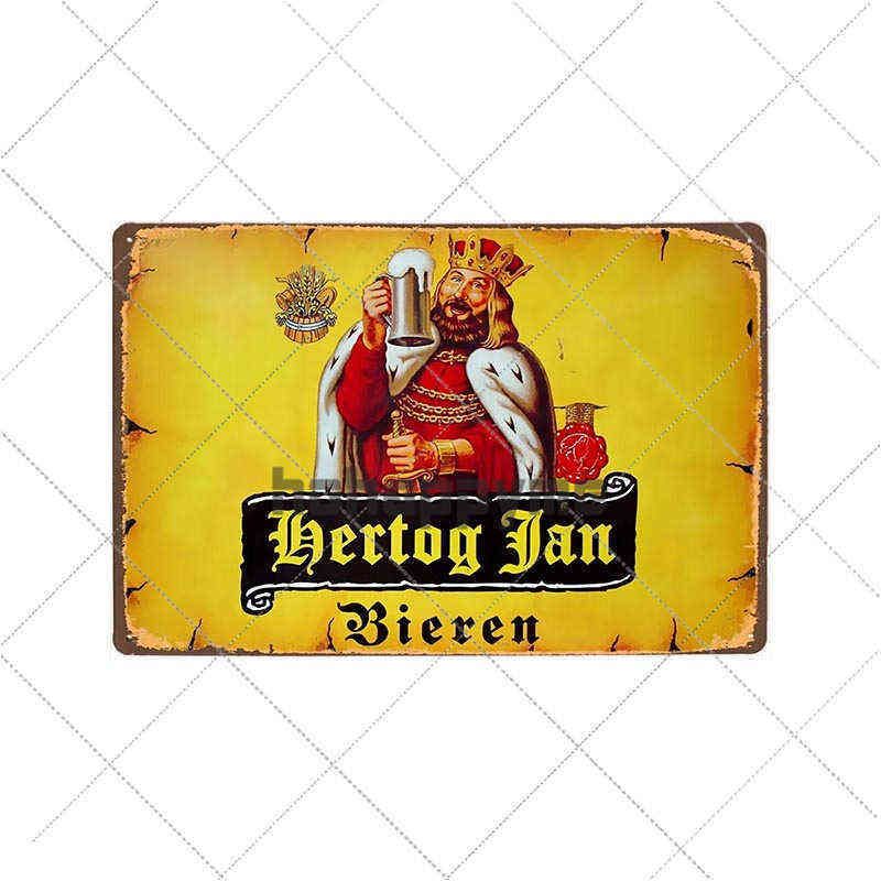Hertog Jan Beer Vintage Tin Sign Pub Bar Wall Decor 20x30cm From ...