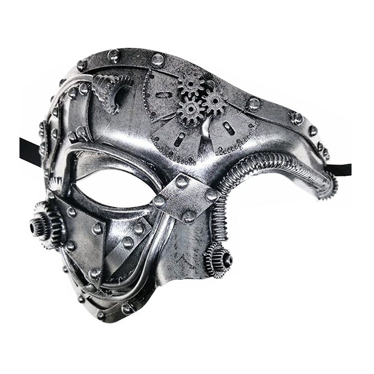 Punk Venetian Masks Helmet Mechanical Men Steampunk Halloween Cosplay ...