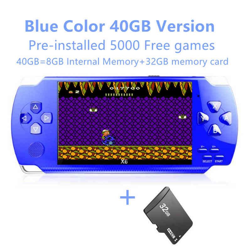 Portable Game Players Free Ship Handheld Game Console 8GB 40GB Memory ...