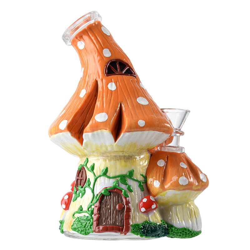 Wholesale Handmade 3D Glass Mushroom Hookah With 14mm Female Joint ...