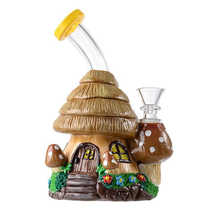 Wholesale Handmade 3D Glass Mushroom Hookah With 14mm Female Joint ...