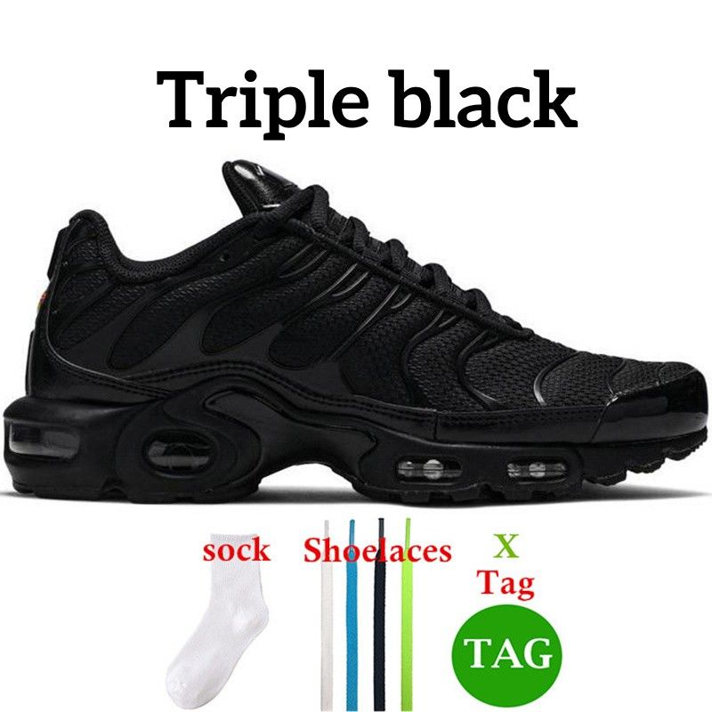 Tn Atlanta Tns Running Shoes For Mens Womens Triple Black White Gold ...