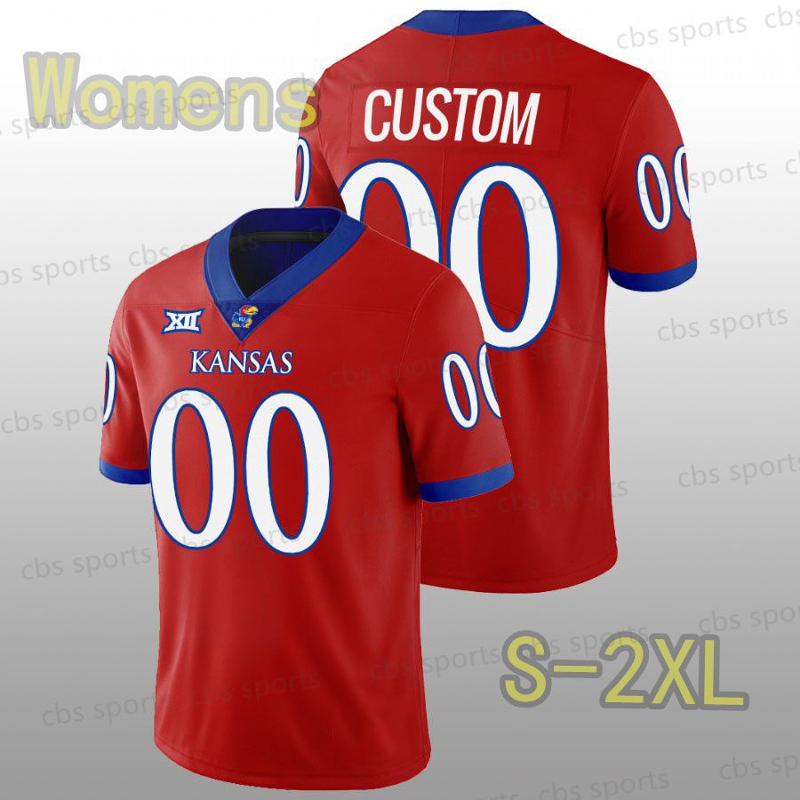 ₩23,980에서 2022 23 Kansas Jayhawks 대학 축구 저지 NCAA Daniel Hishaw Jr. Devin ...