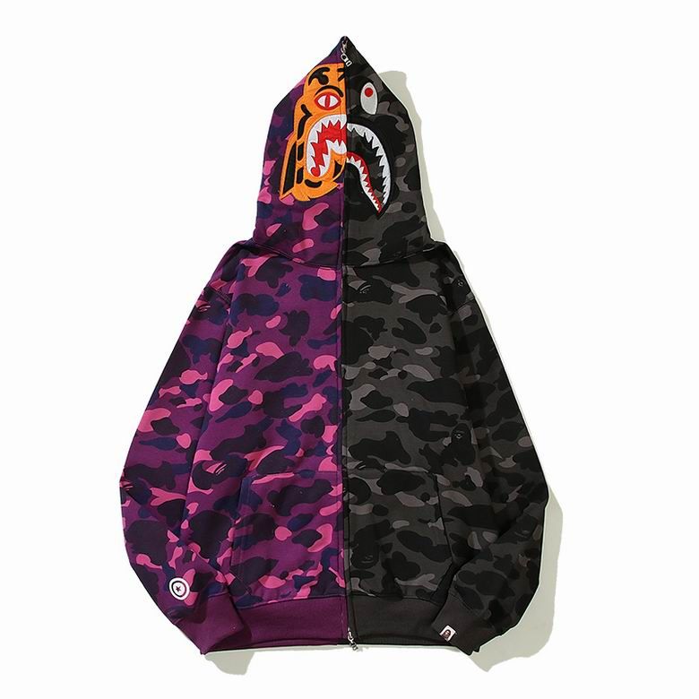 Bape Hoodies High Quality Mens Womens Fashion Shark Full Zip Hoodie ...