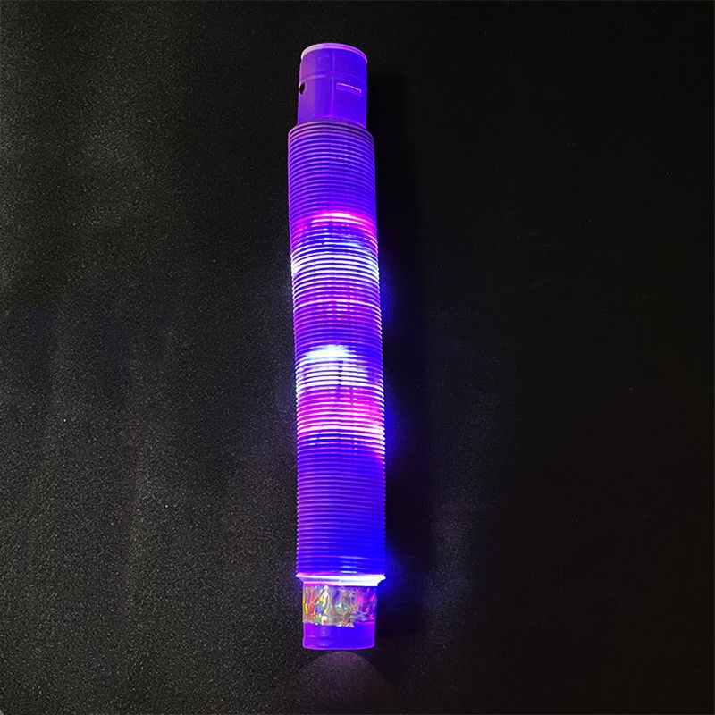 LED Flash Pop Tubes Sensory Toy Adult Stress Relieve Toys Plastic ...