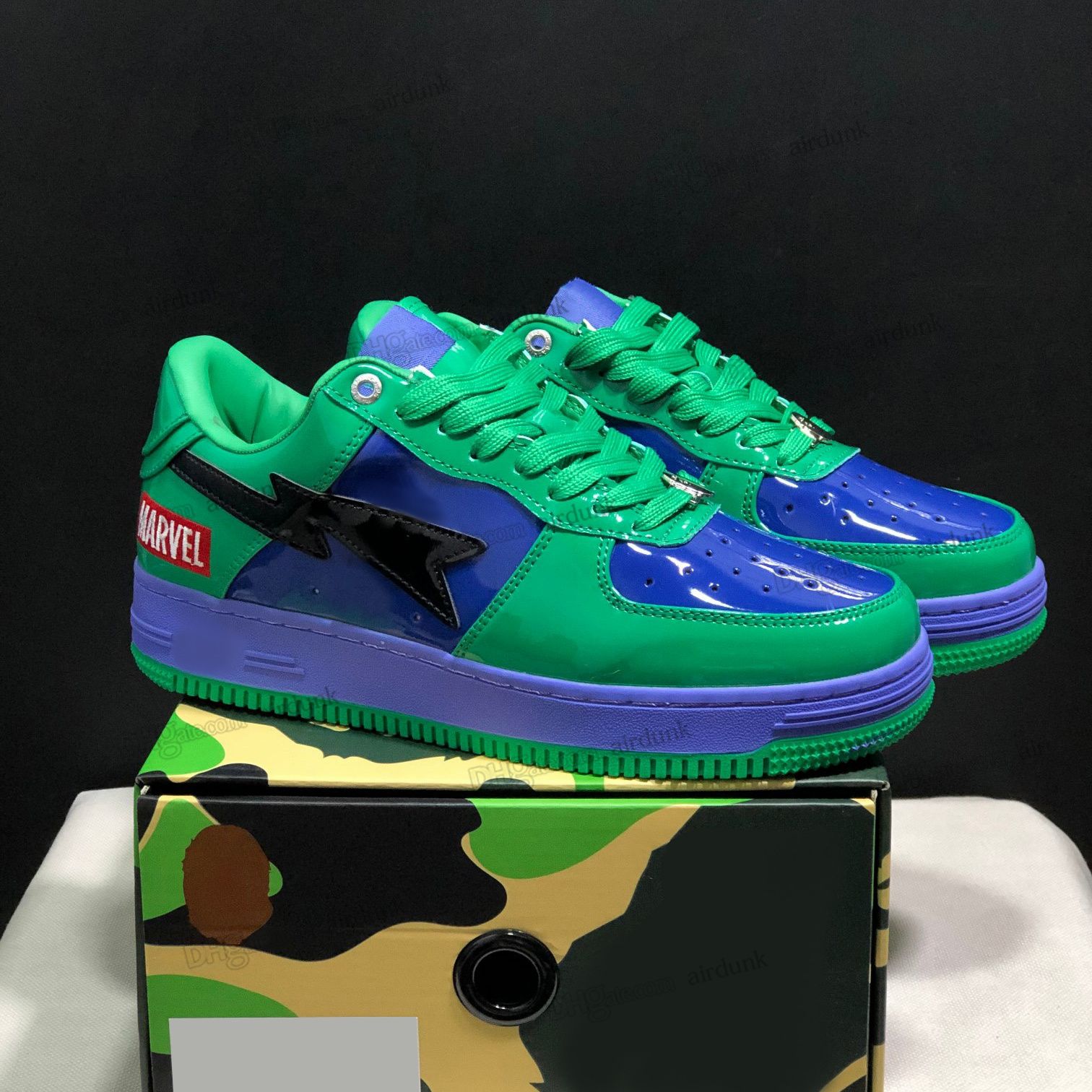 2022 Bapestas Baped Designer Casual Shoes Platform Sneakers Bapesta Sk8 ...