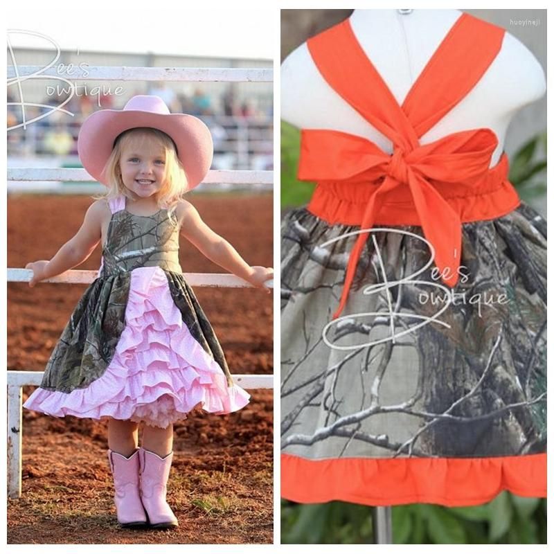 Pink Camo Flower Girl Dresses