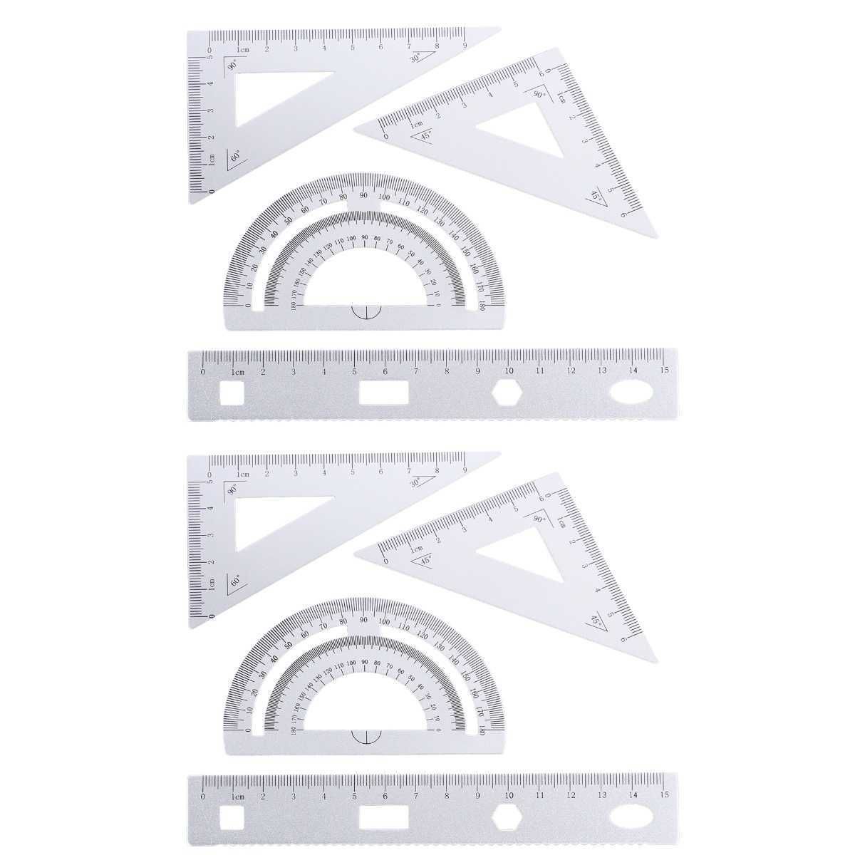 Wholesale Ruler Geometry Set Math Tool Measuring Circle Trianglemetric ...