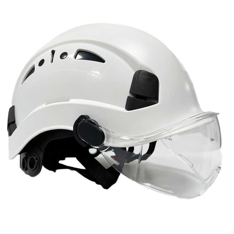 American Construction Safety Helmet With Visor Goggles Breathable ABS ...