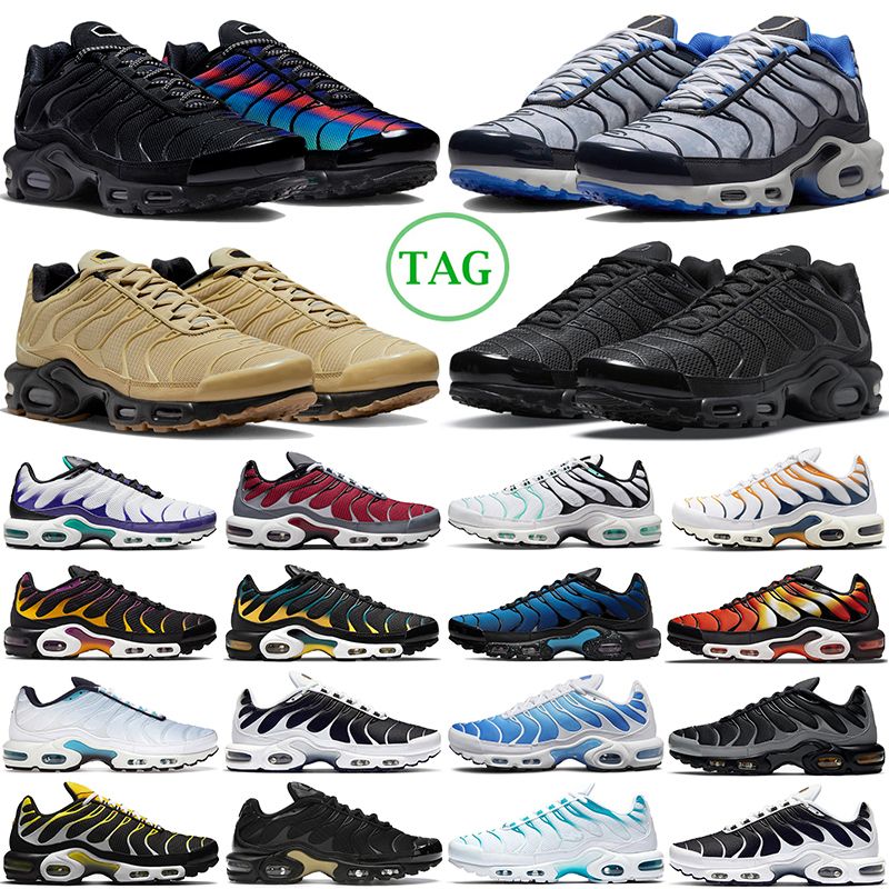 Tn Plus Running Shoes Tns Mens Womens Unity Triple Black Hyper Jade ...