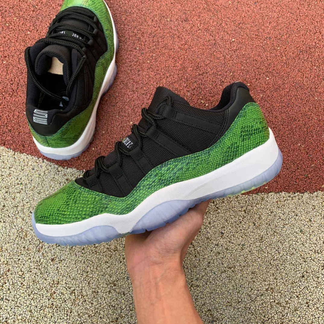 Green Snakeskin 11s