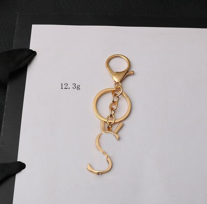 4style Letter Keychains Brand Luxury Designer Famous Leather Keychain ...