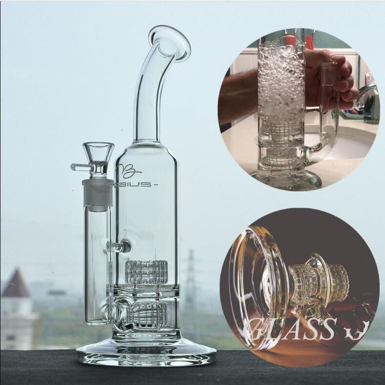 Mobius Glass Bong Dab Rigs Hookahs Stereo Matrix Perc Heavy Smoke Water ...